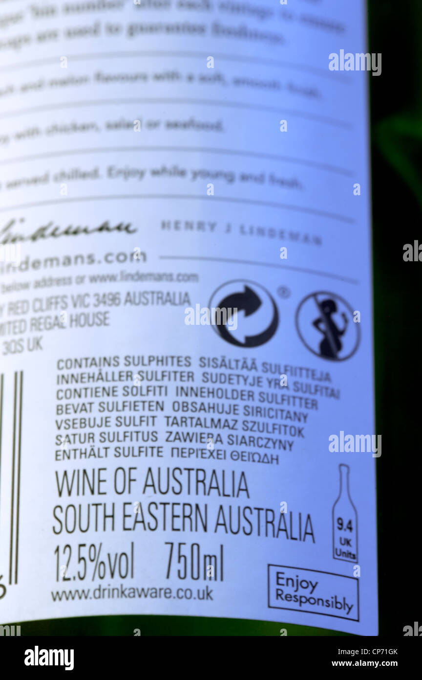 Alcohol units label hi-res stock photography and images - Alamy