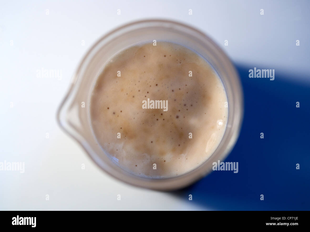 Activated yeast, aerial view Stock Photo - Alamy