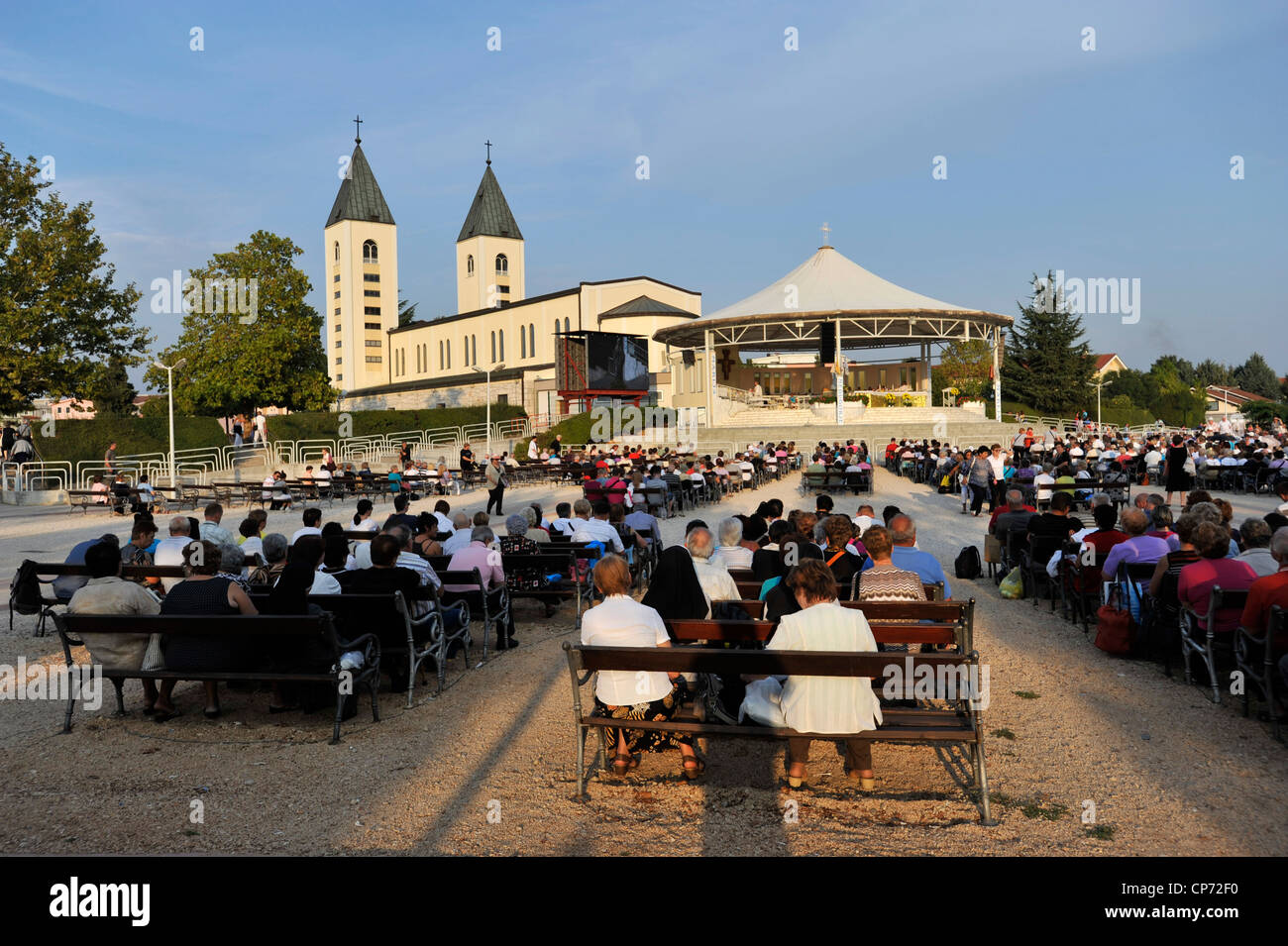 Europe Bosnia and Herzegovina Medjugorje Marian Shrine Church of Sy ...