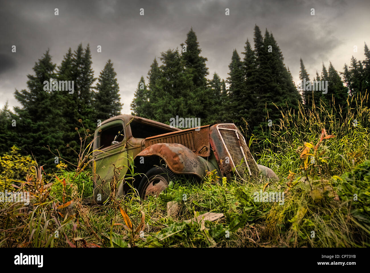 View of abandoned truck hi-res stock photography and images - Alamy