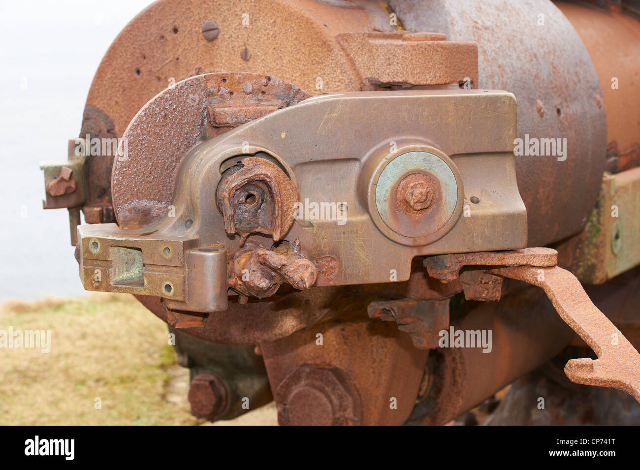Rusty cannon from the World War 2 era Stock Photo - Alamy