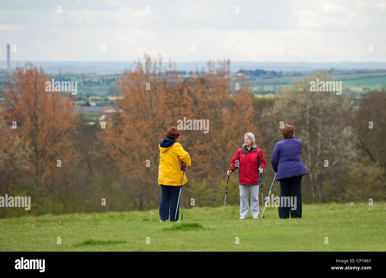 Walkers using sticks hi-res stock photography and images - Alamy