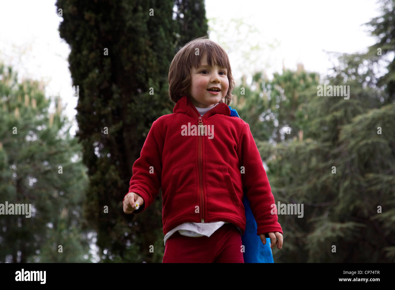 Three year old boy playing in park Stock Photo - Alamy