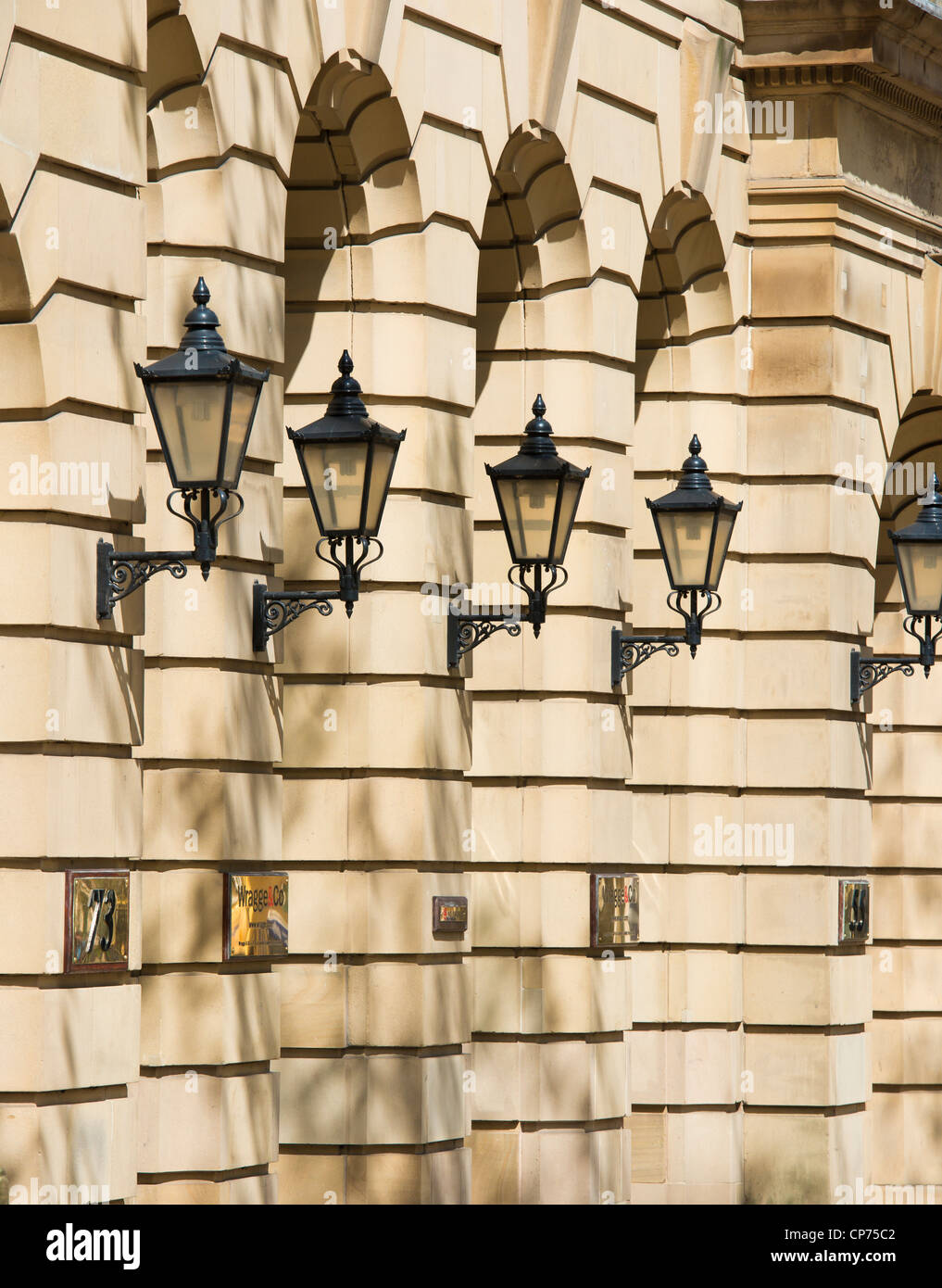 Traditional buildings on Colmore Row, Birmingham city centre, West ...