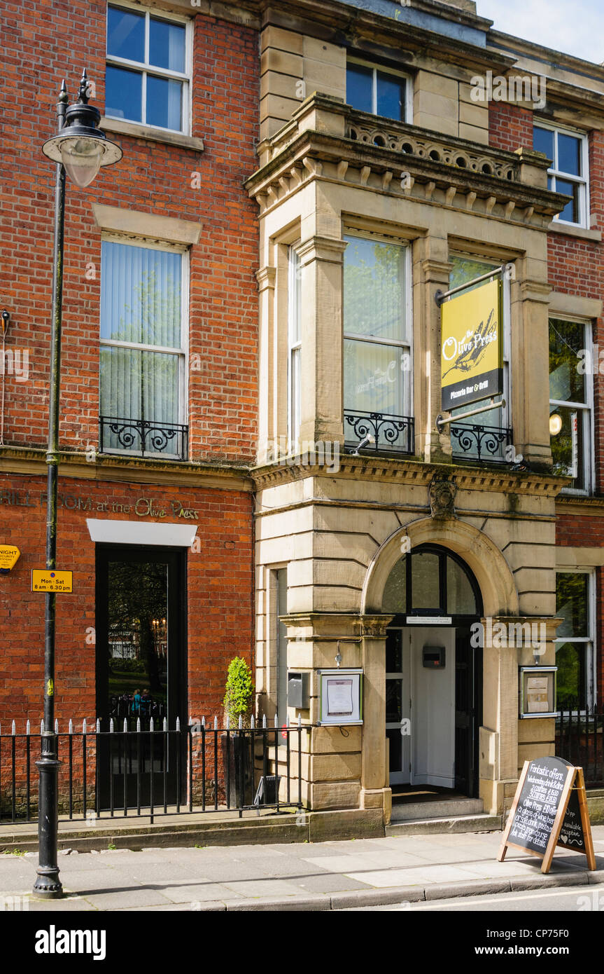 The Olive Press restaurant, Preston Stock Photo - Alamy