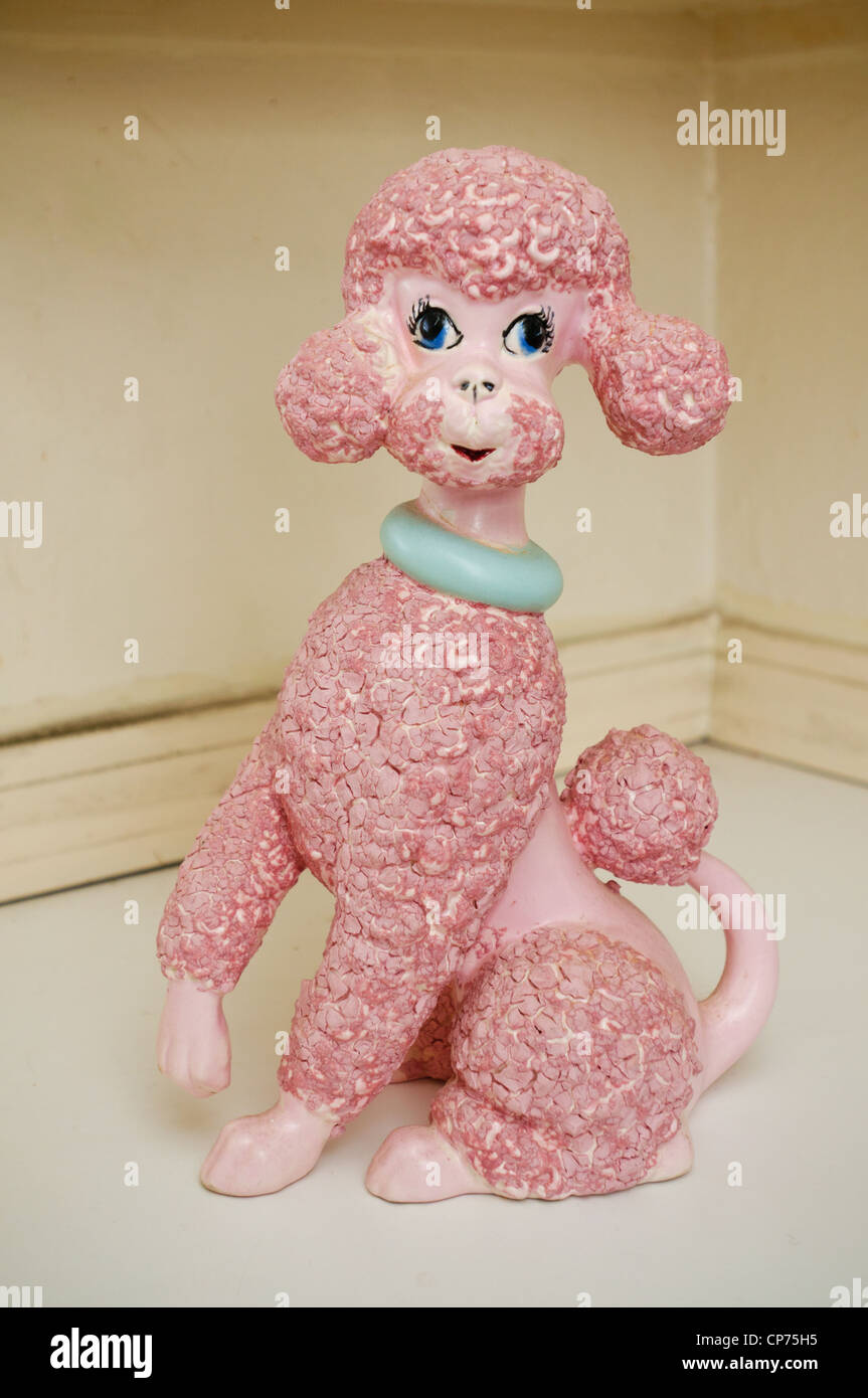A pink, ceramic poodle Stock Photo - Alamy