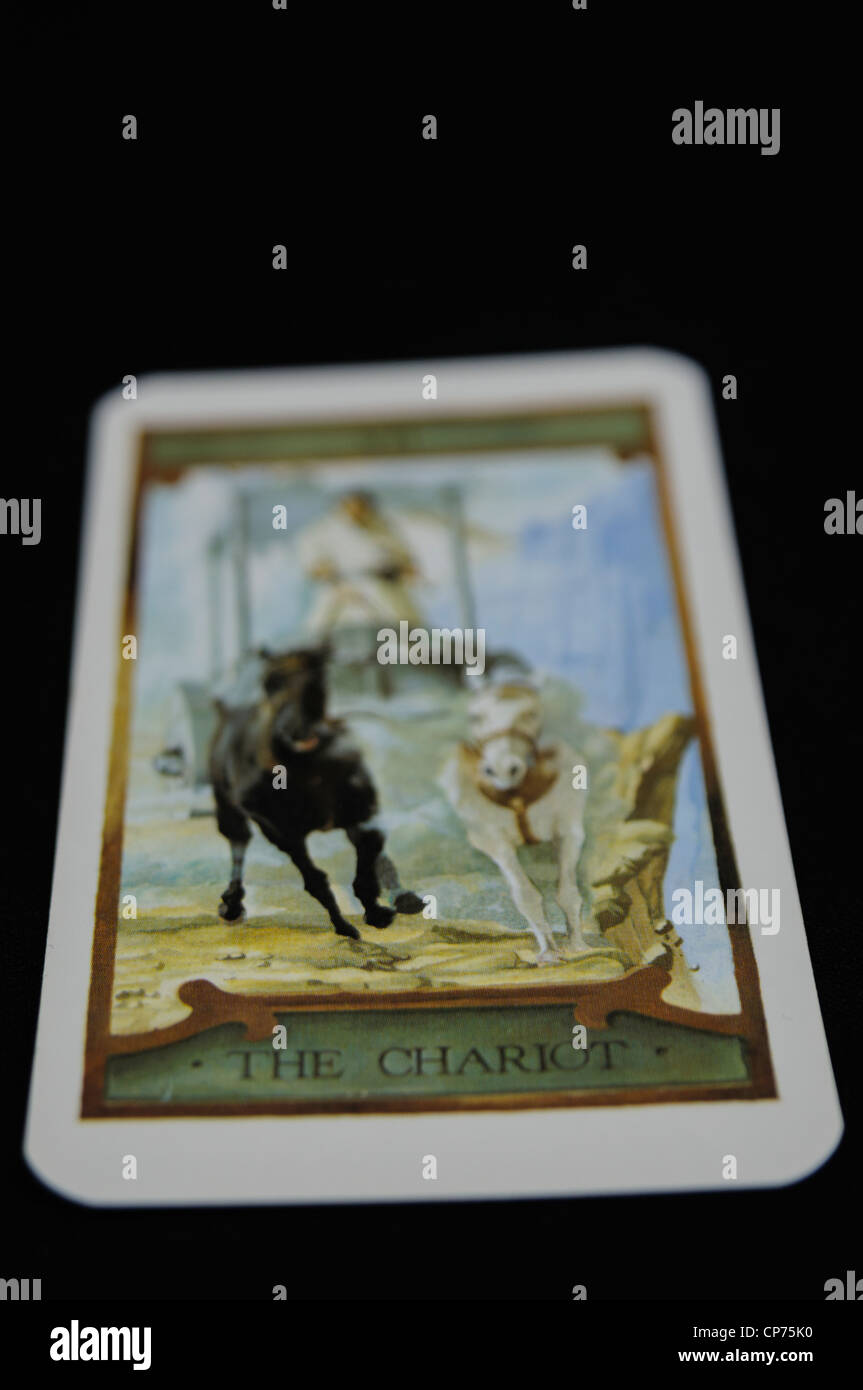 "The Chariot" from a deck of Tarot Cards Stock Photo - Alamy