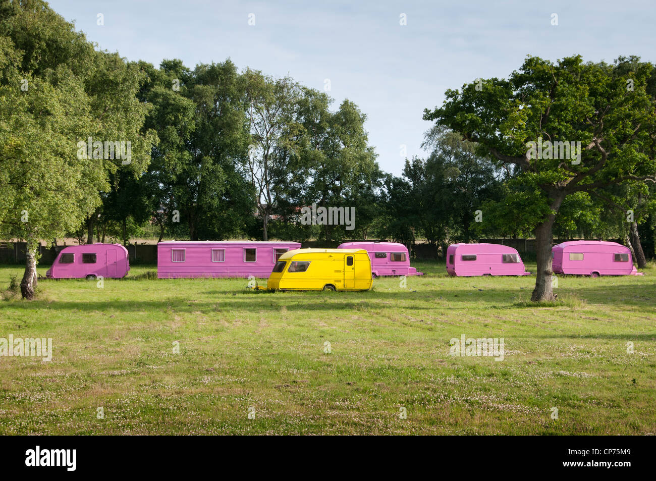 Painted caravans hi-res stock photography and images - Alamy