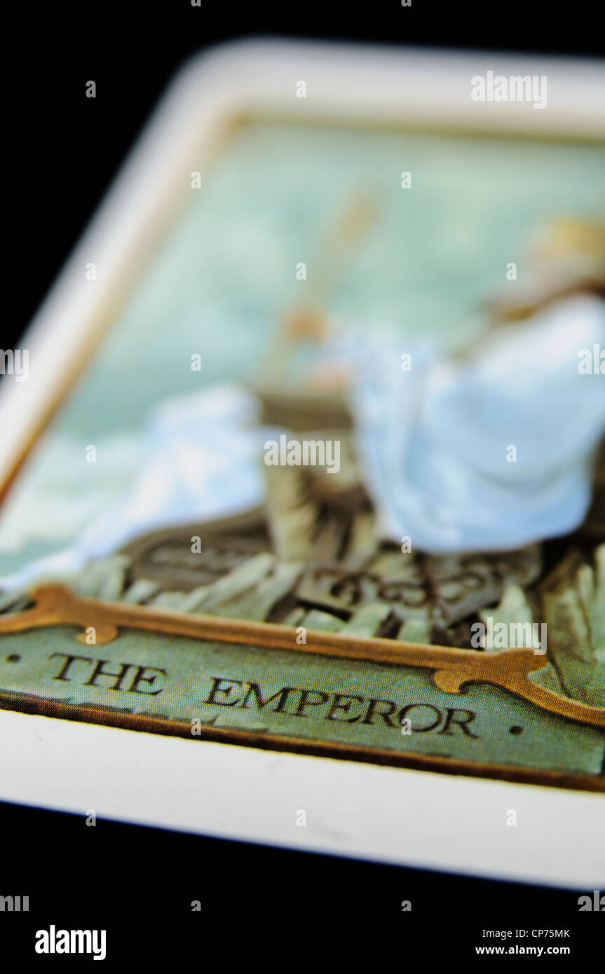 "The Emperor" from a deck of Tarot Cards Stock Photo - Alamy