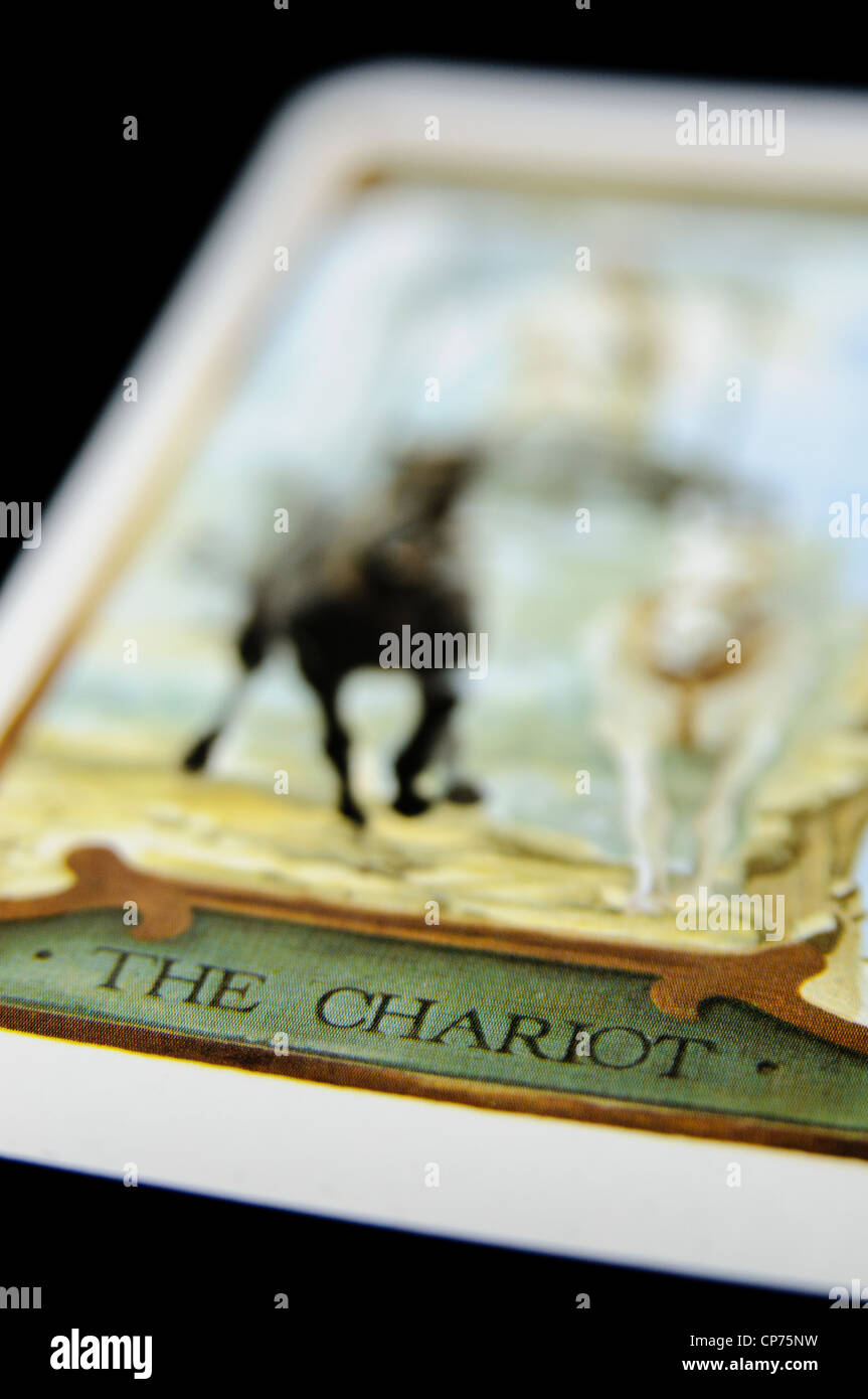 "The Chariot" from a deck of Tarot Cards Stock Photo - Alamy