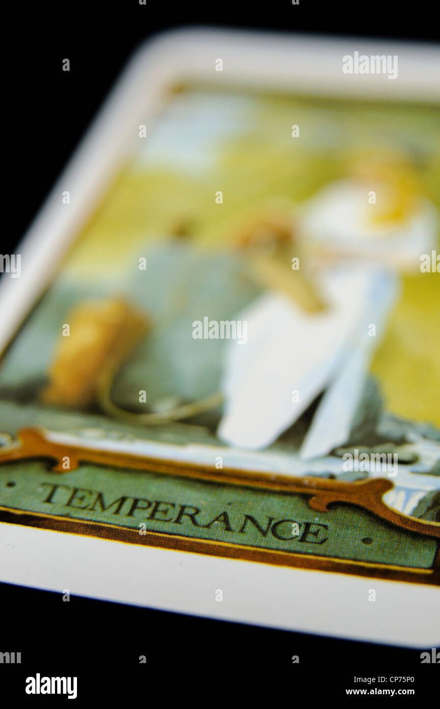 "Temperance" from a deck of Tarot Cards Stock Photo - Alamy