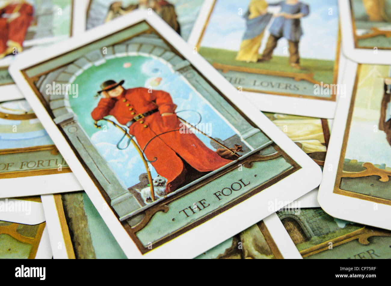 "The Fool" on a deck of Tarot Cards Stock Photo - Alamy