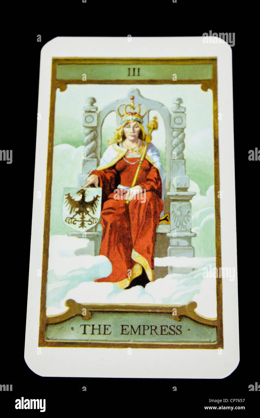 "The Empress" card from a deck of Tarot Cards Stock Photo - Alamy