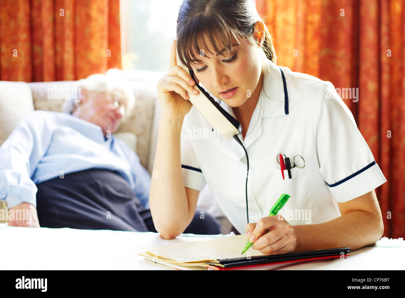Nurse writing details Stock Photo, Royalty Free Image: 48101868 - Alamy