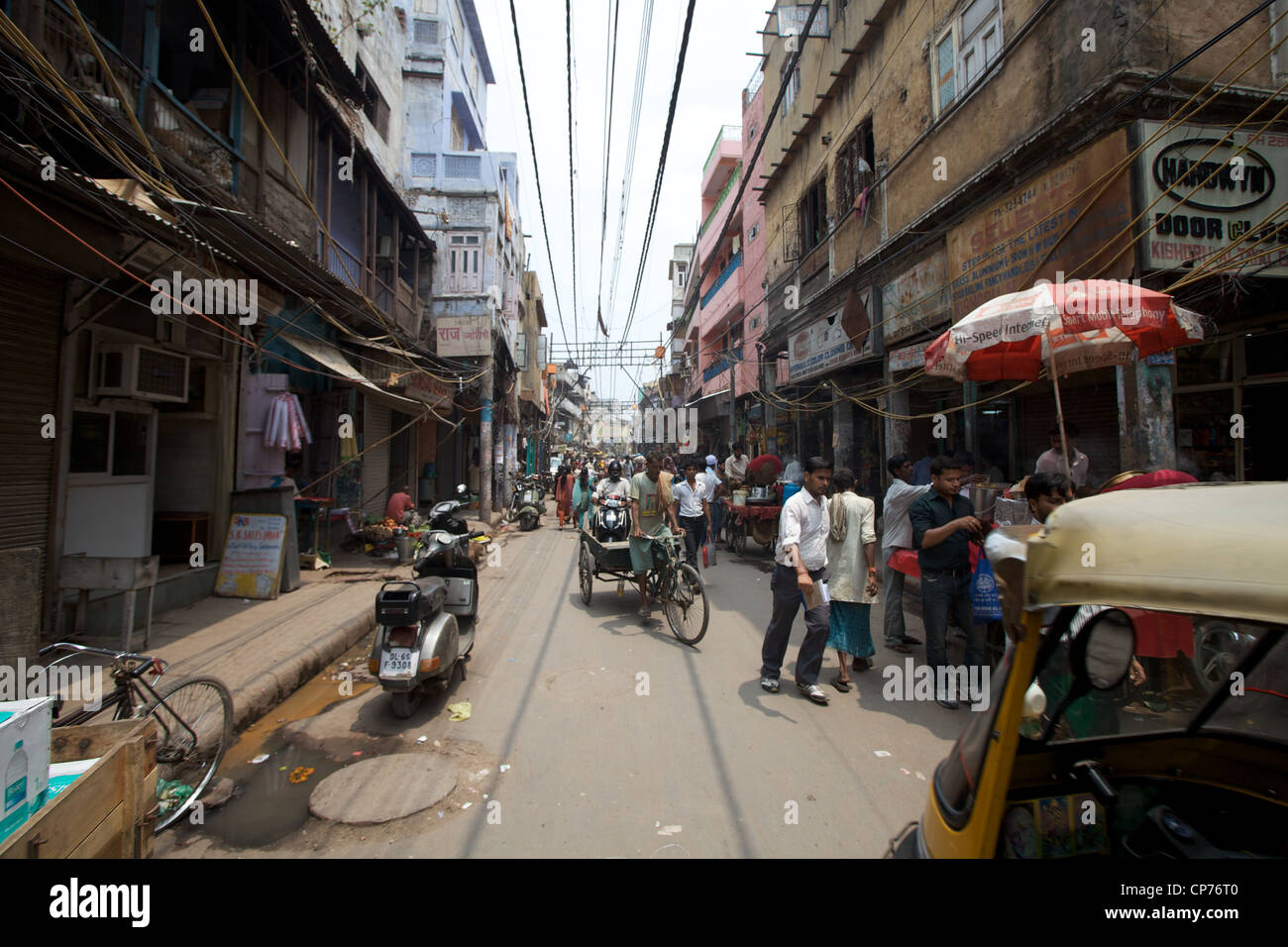 Daily life in Old Delhi, India Stock Photo - Alamy