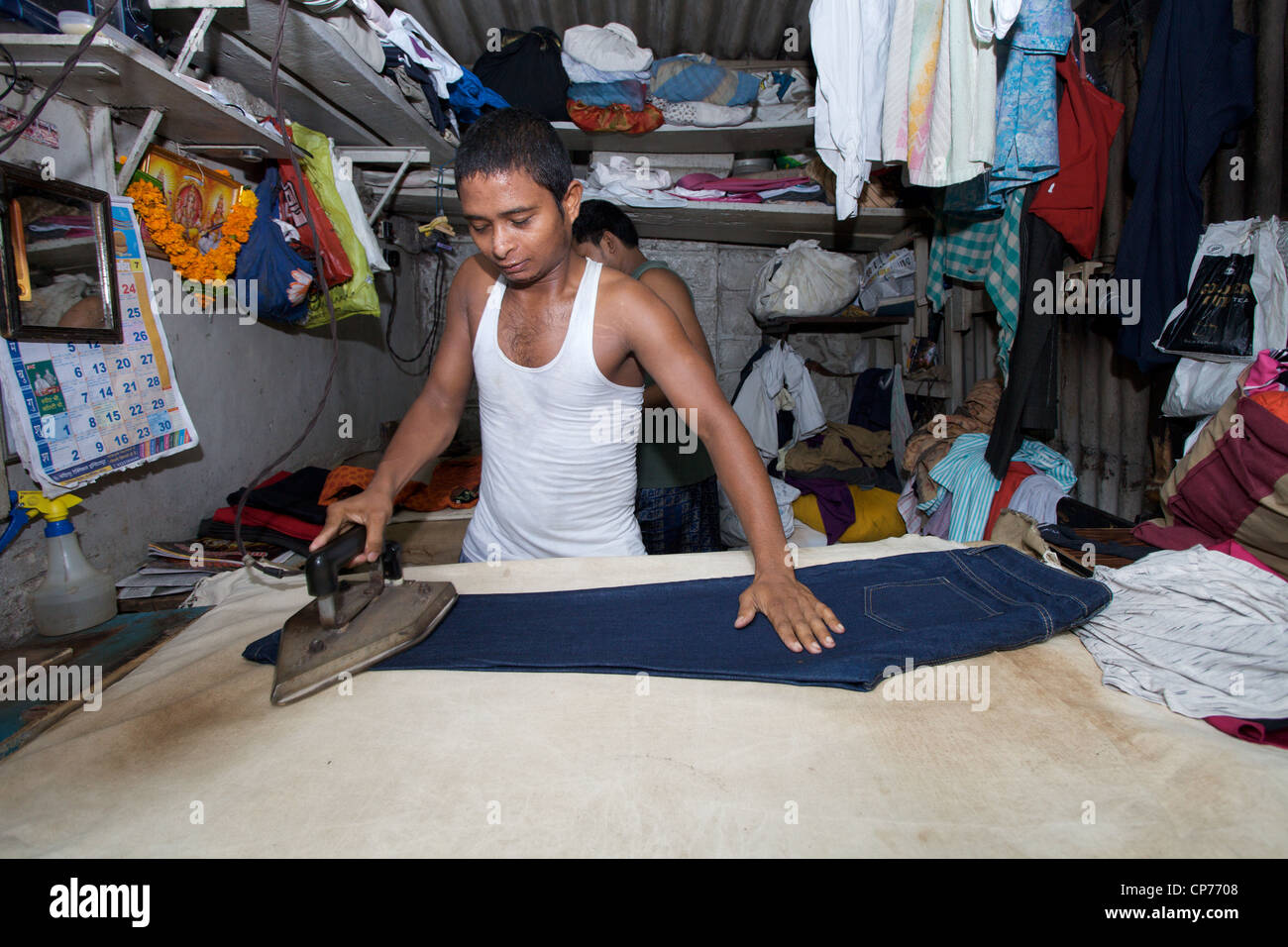 Ironing Clothes In India High Resolution Stock Photography and Images ...