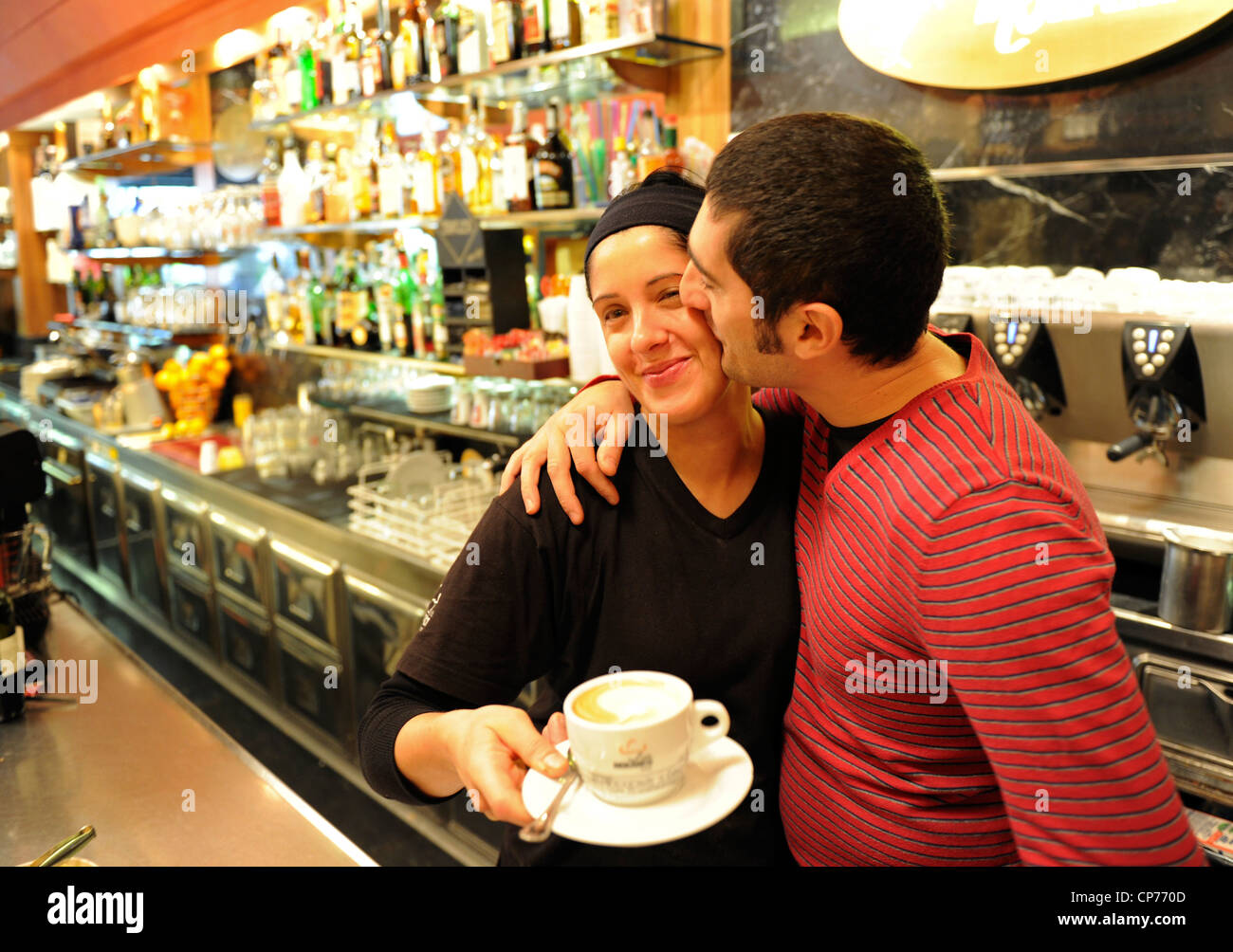 Cafe workers cappuccino florence hi-res stock photography and images ...