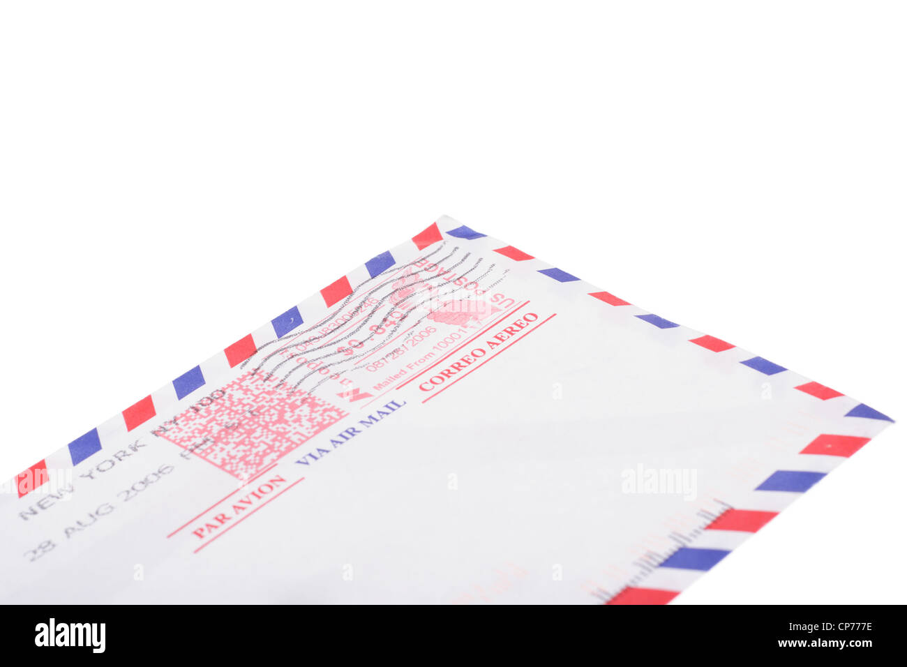 air post, photo on the white background Stock Photo - Alamy