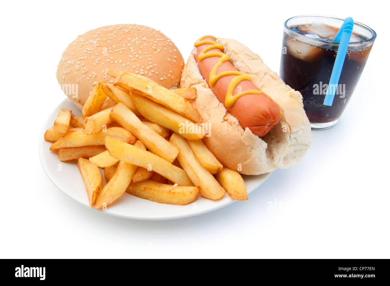 Fast food meal Stock Photo - Alamy