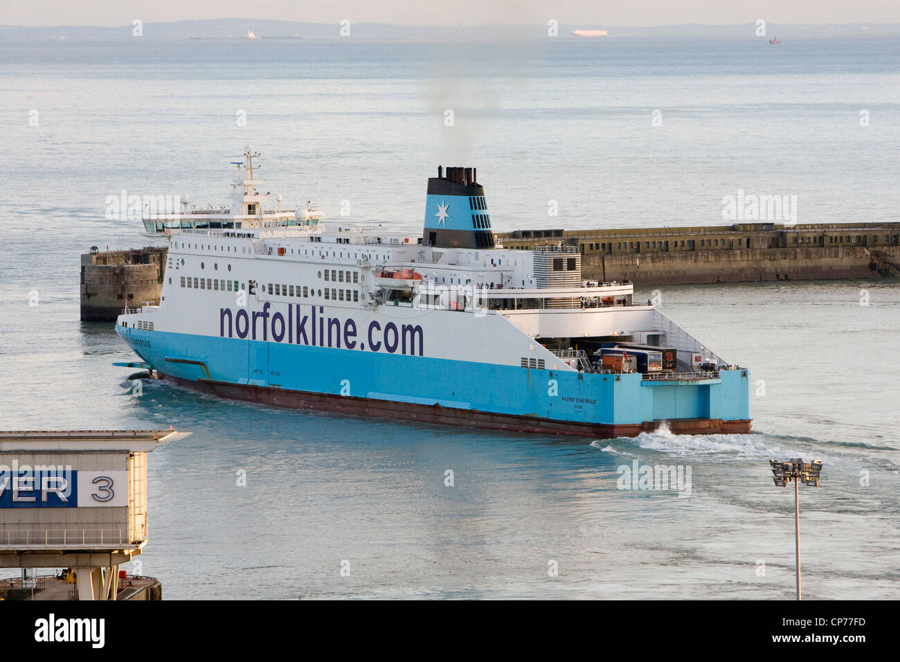 Ferry, Dover Harbour, Kent, England, UK Stock Photo - Alamy