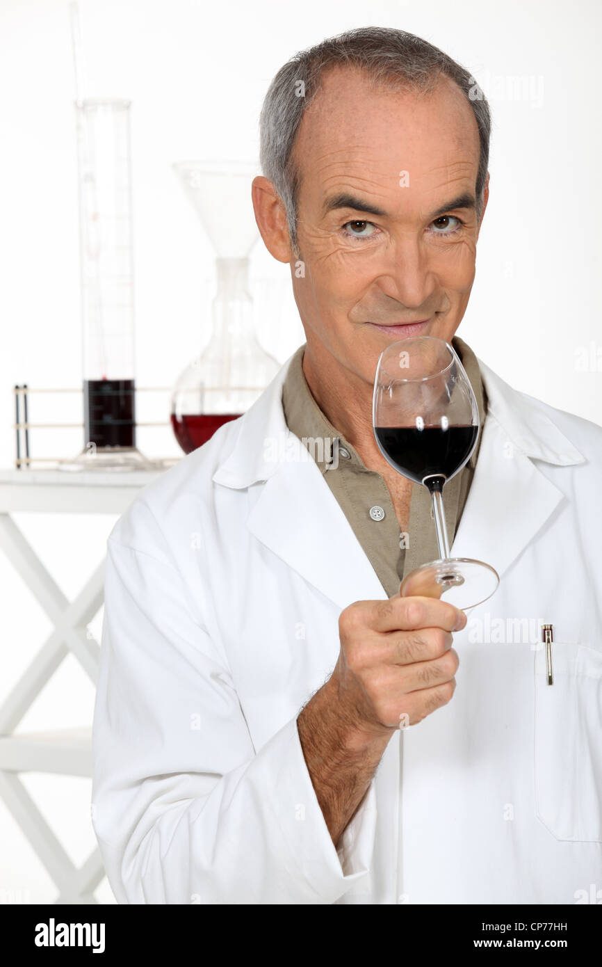 portrait of an oenologist Stock Photo - Alamy