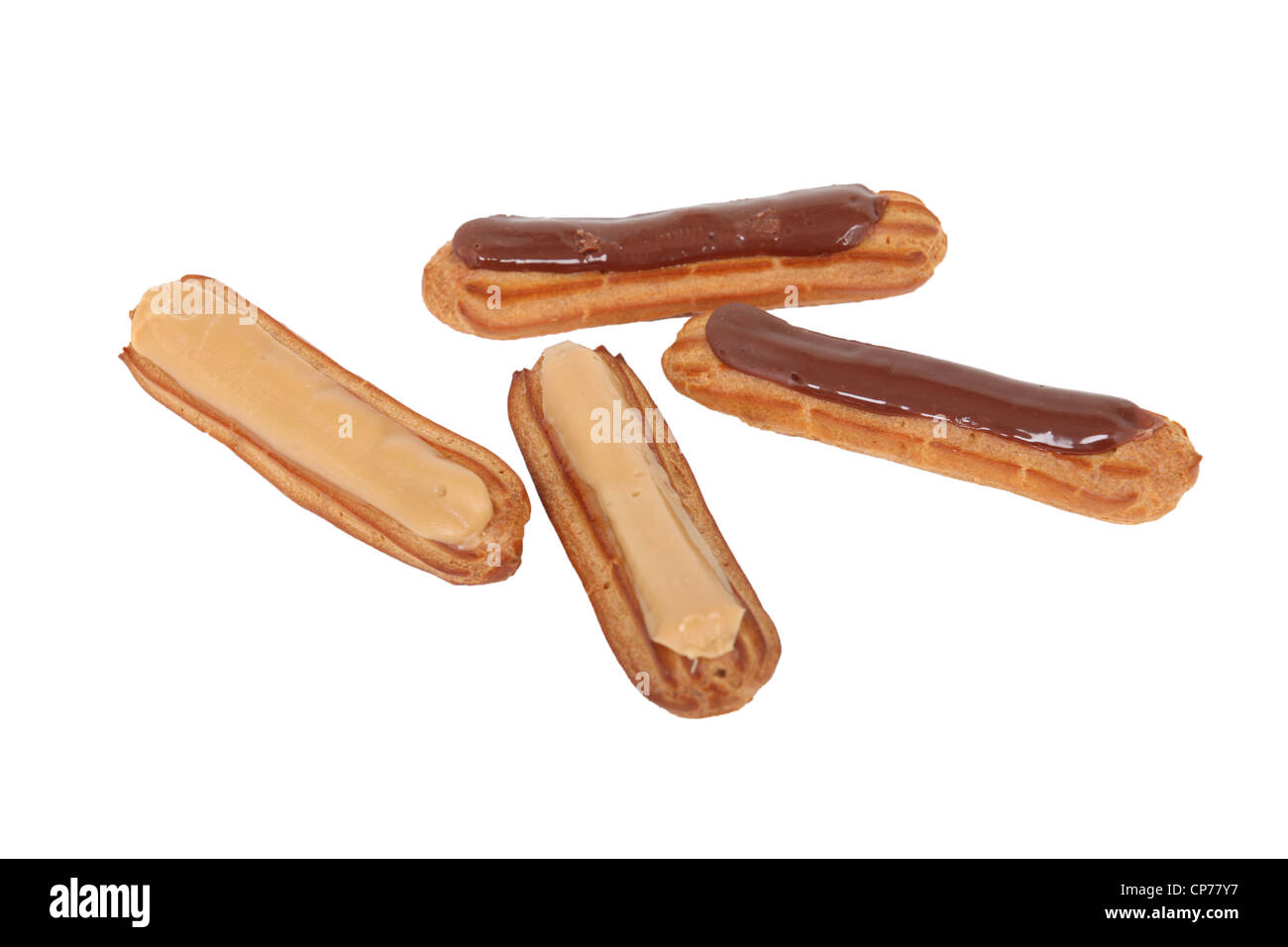 Milk chocolate eclairs hi-res stock photography and images - Alamy