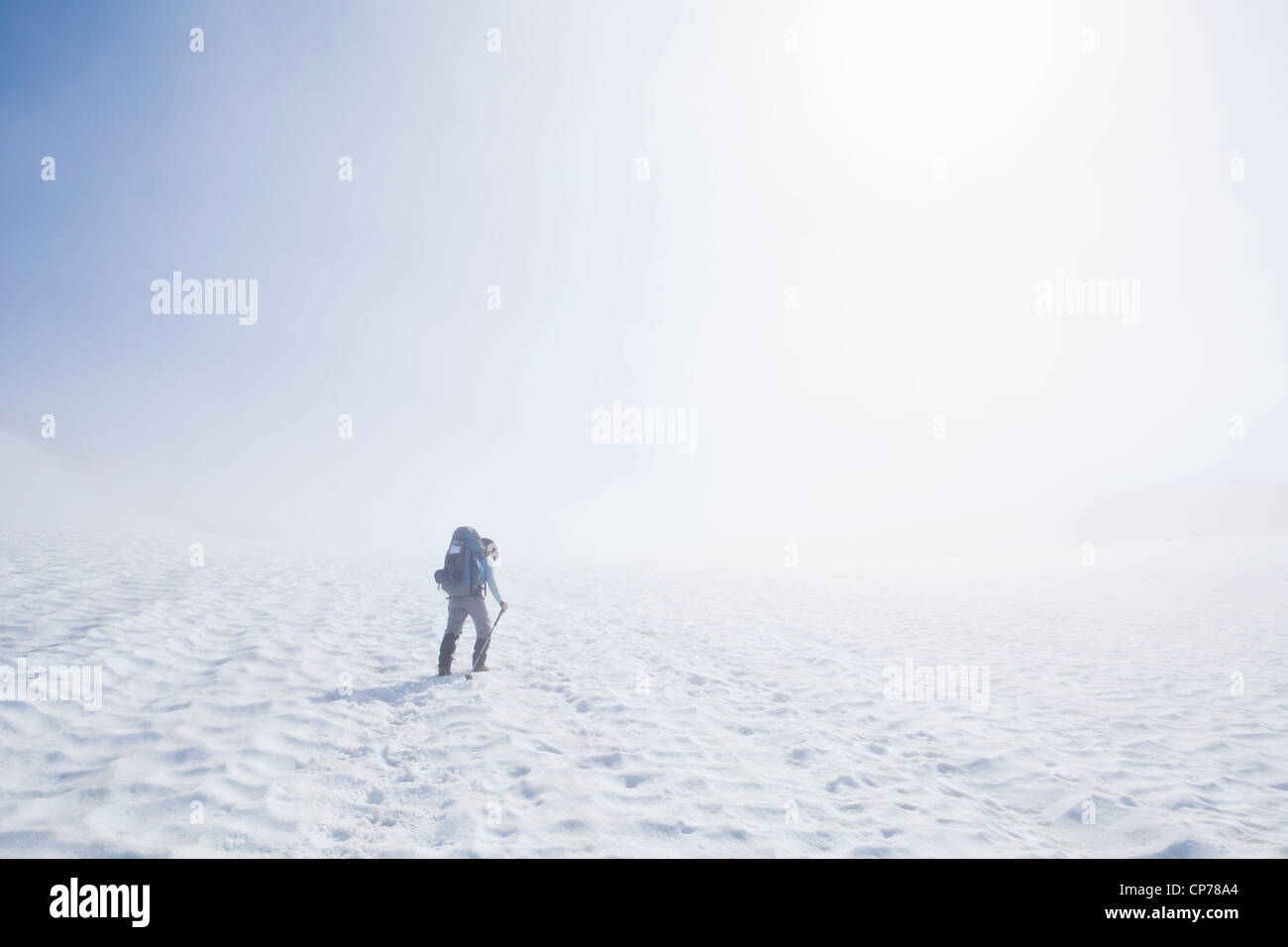 Ascending steep snow slope hi-res stock photography and images - Alamy