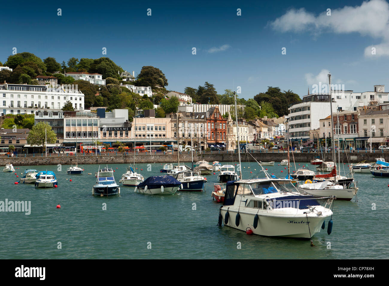 Debenhams in the seaside town of seaside town of torquay hi-res stock ...