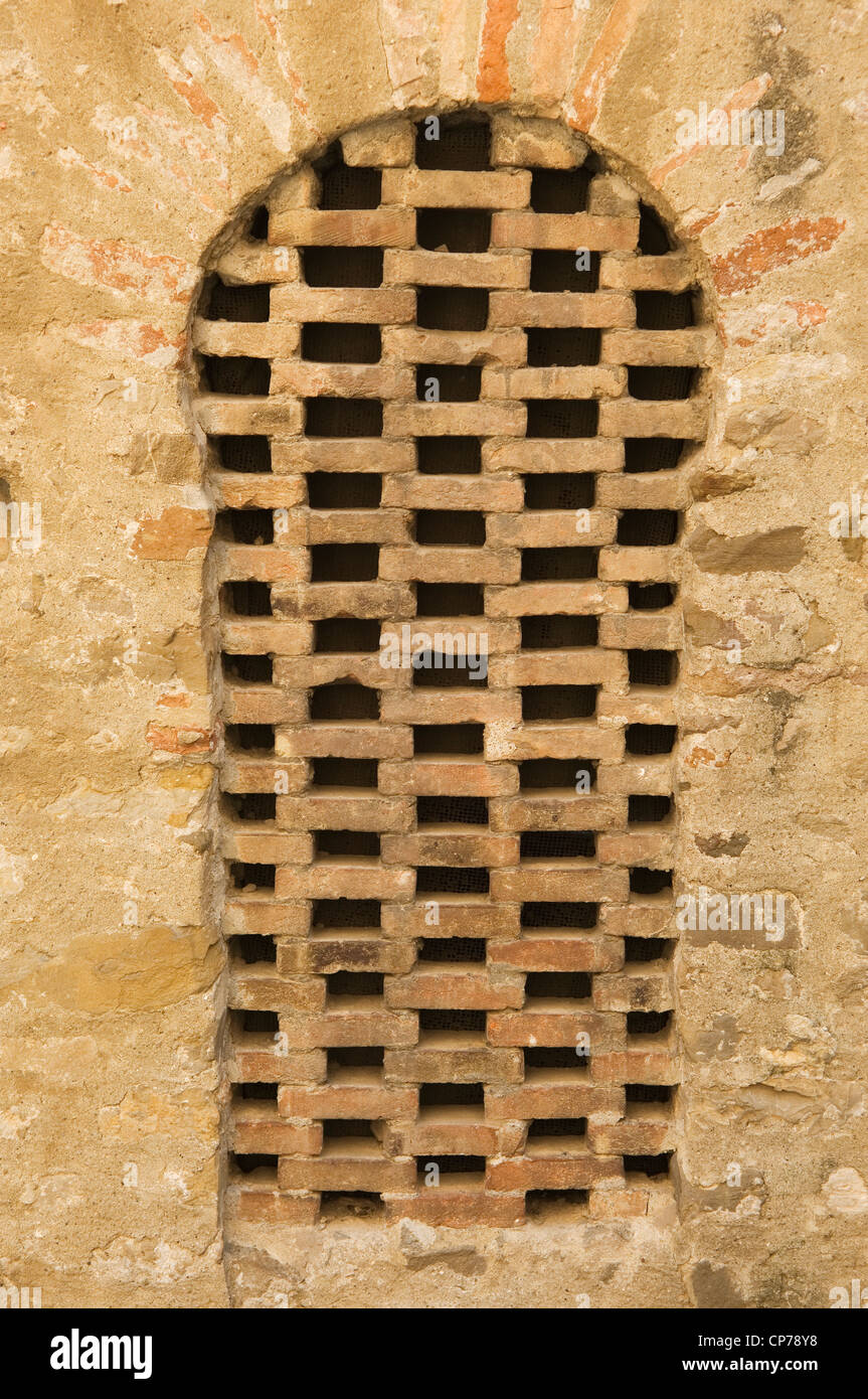 Ancient window in the Italian town of Albenga, Liguria Stock Photo - Alamy