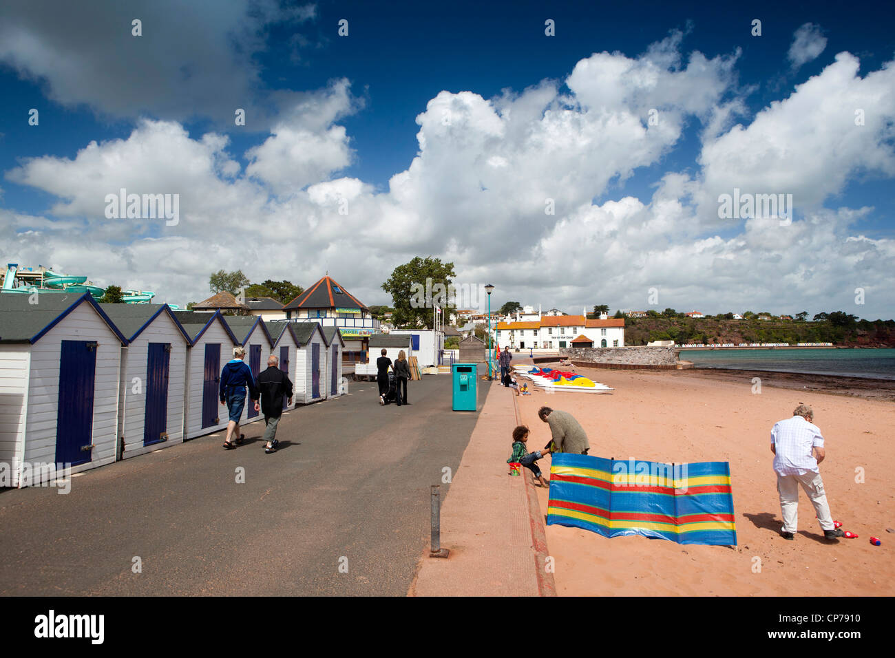 UK, England, Devon, Torquay, Goodrington Sands beach Stock Photo - Alamy