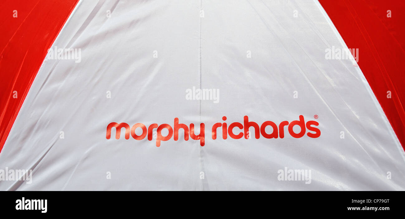 morphy richards logo on an umbrella Stock Photo - Alamy