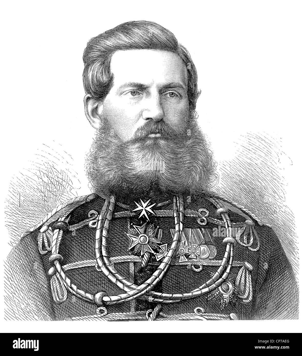 Bearded prince Black and White Stock Photos & Images - Alamy