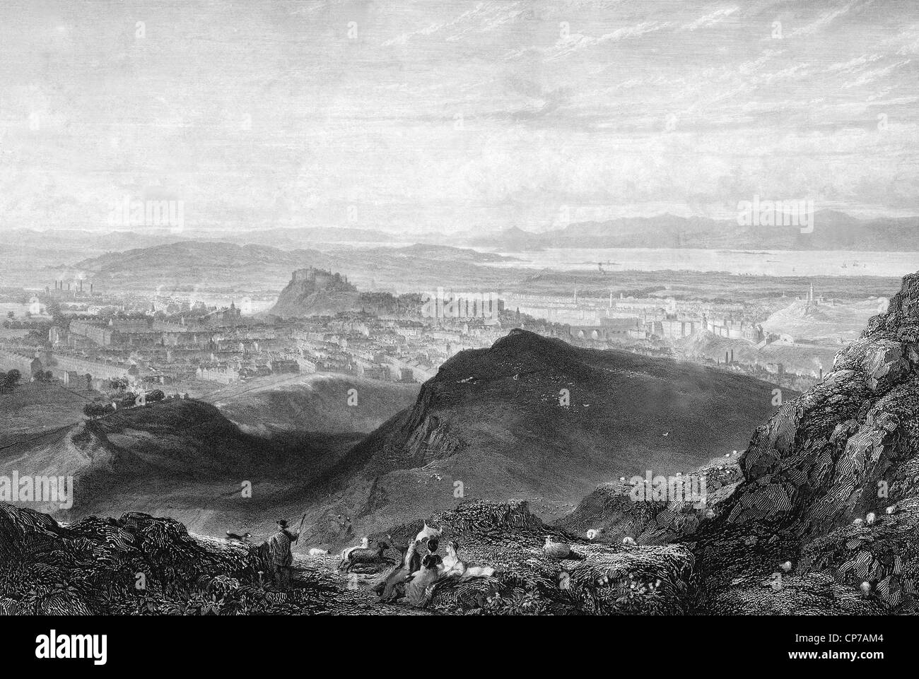 Scotland 1800s engraving hi-res stock photography and images - Alamy