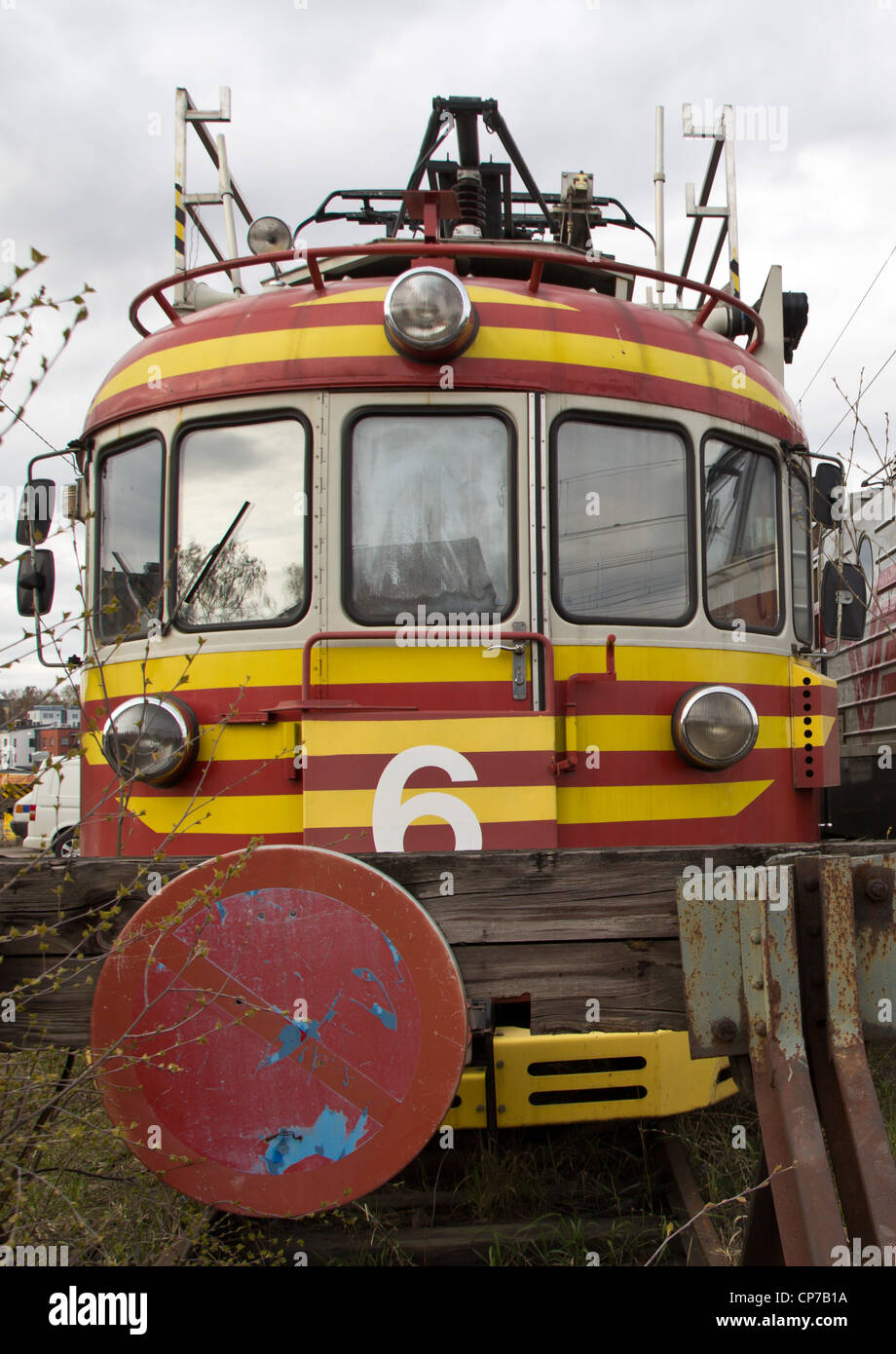 Old electric train hi-res stock photography and images - Alamy