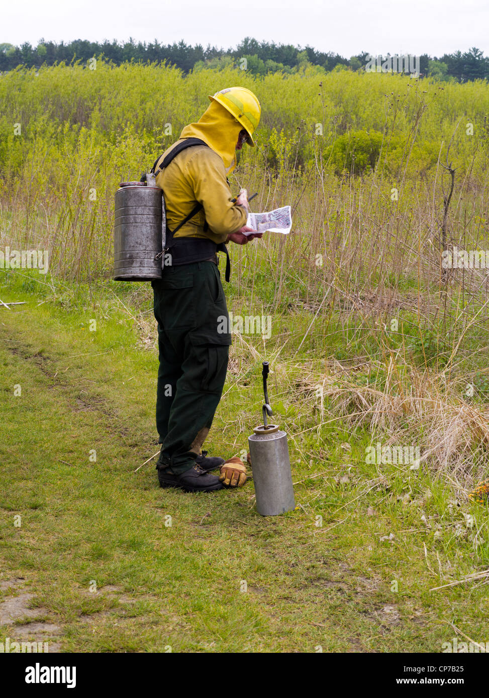 Prescribed prairie burn at the University of Wisconsin Arboretum ...