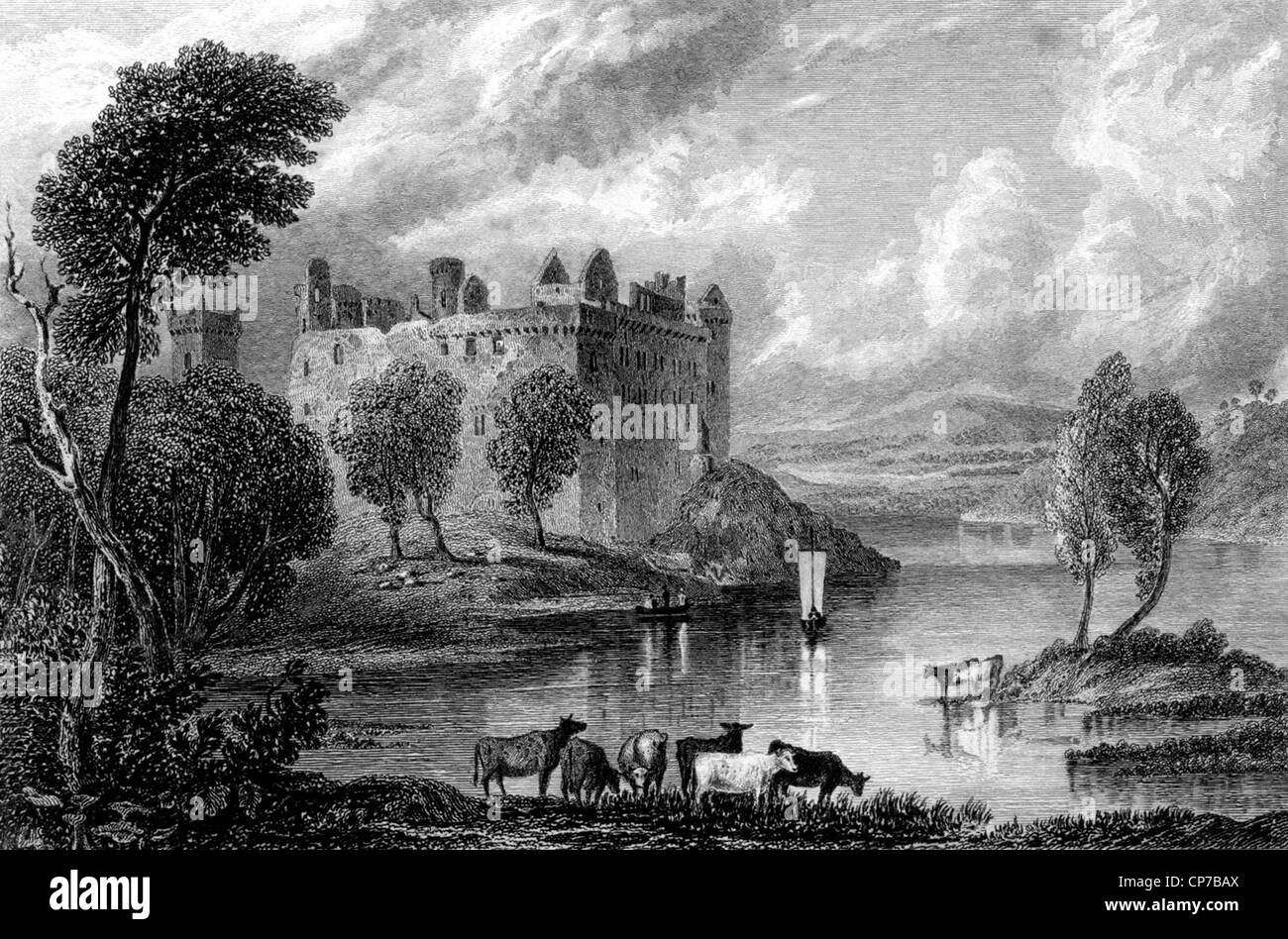 Scotland 1800s engraving hi-res stock photography and images - Alamy