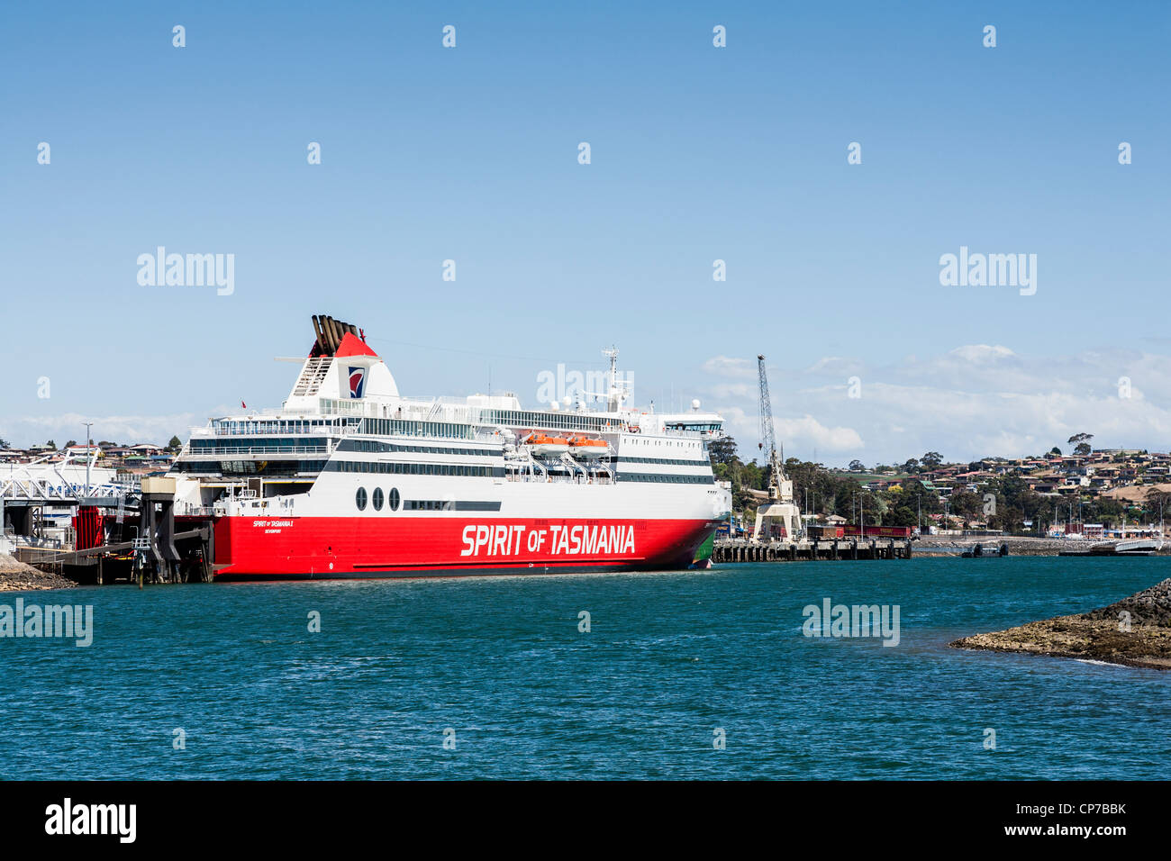 The ferry Spirit of Tasmania I at Devonport, Tasmania, Australia, 16 ...