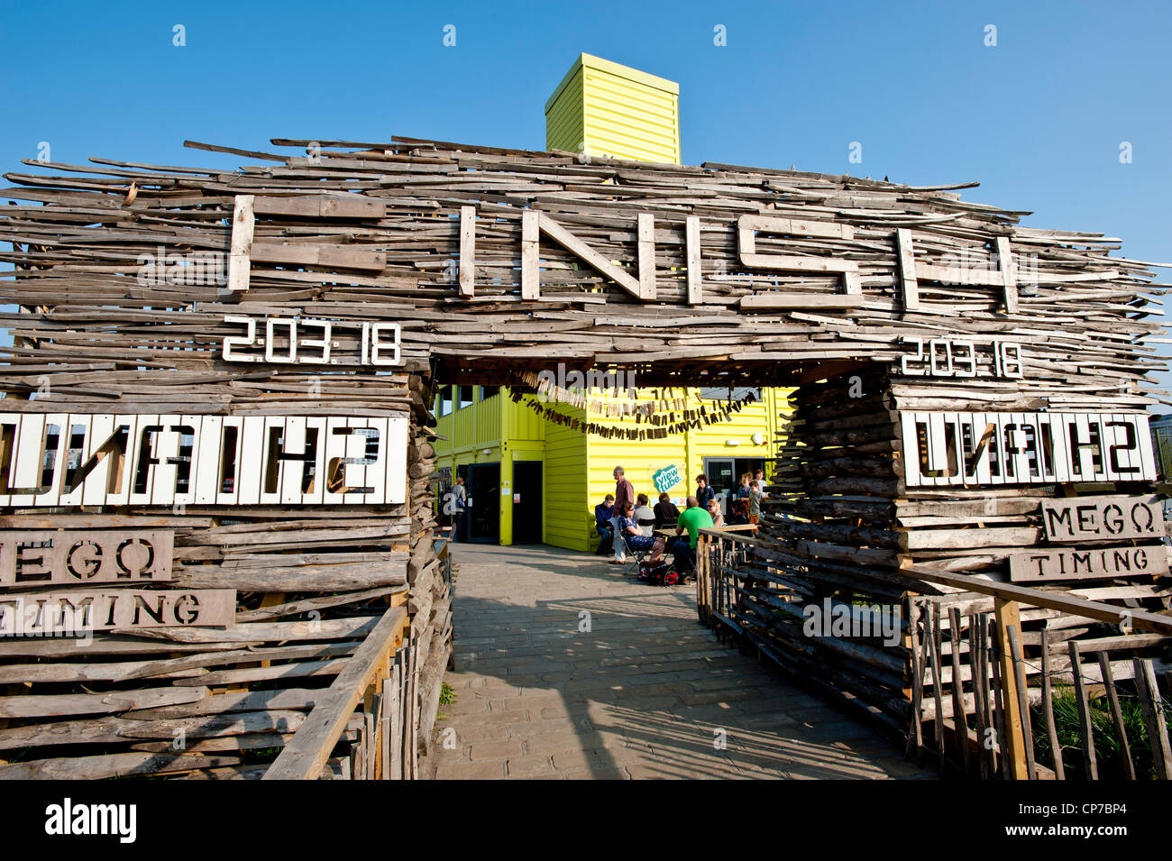 Container Cafe by Olympic Park, London, United Kingdom Stock Photo - Alamy