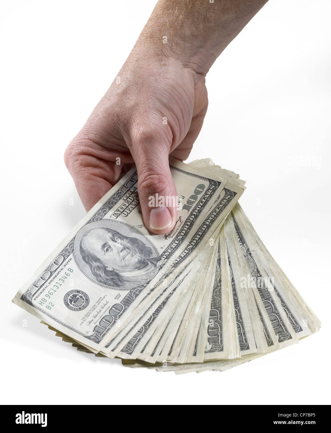 Hand holding $100 bills hi-res stock photography and images - Alamy