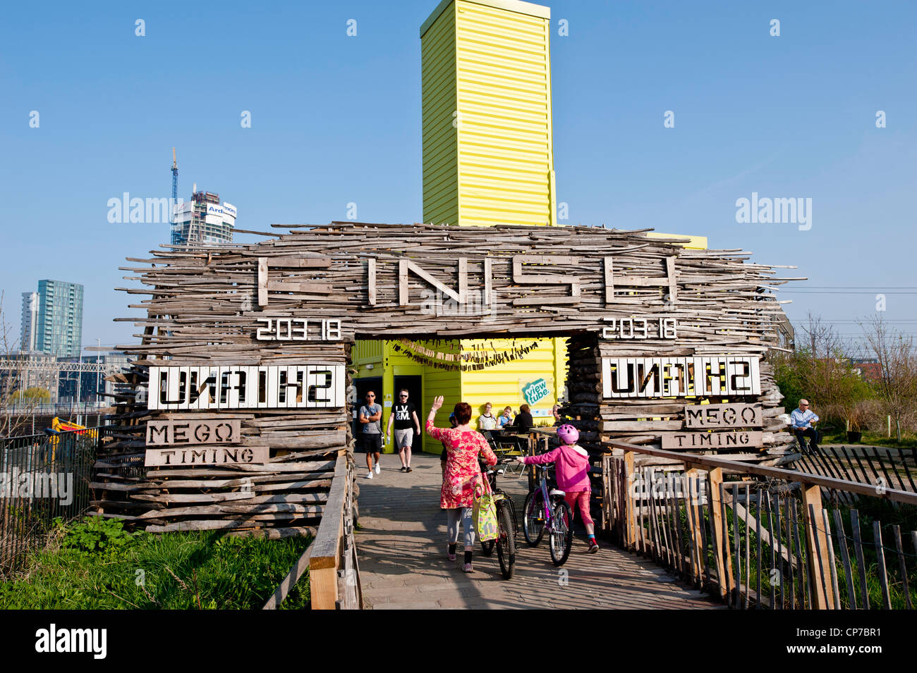 Container Cafe by Olympic Park, London, United Kingdom Stock Photo - Alamy