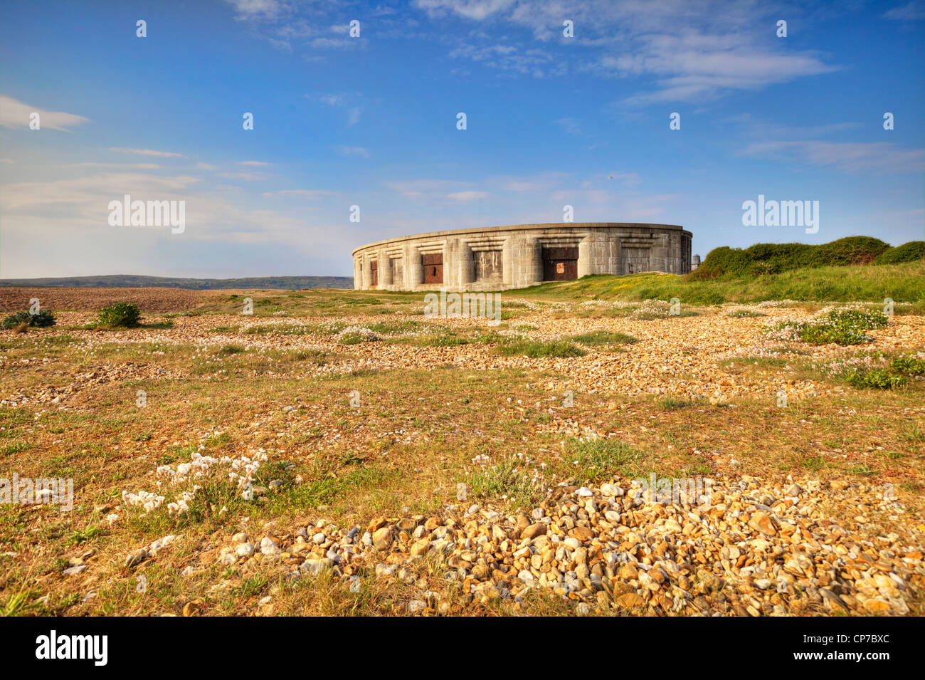 Hurst Castle is situated on a long shingle barrier beach at the west ...