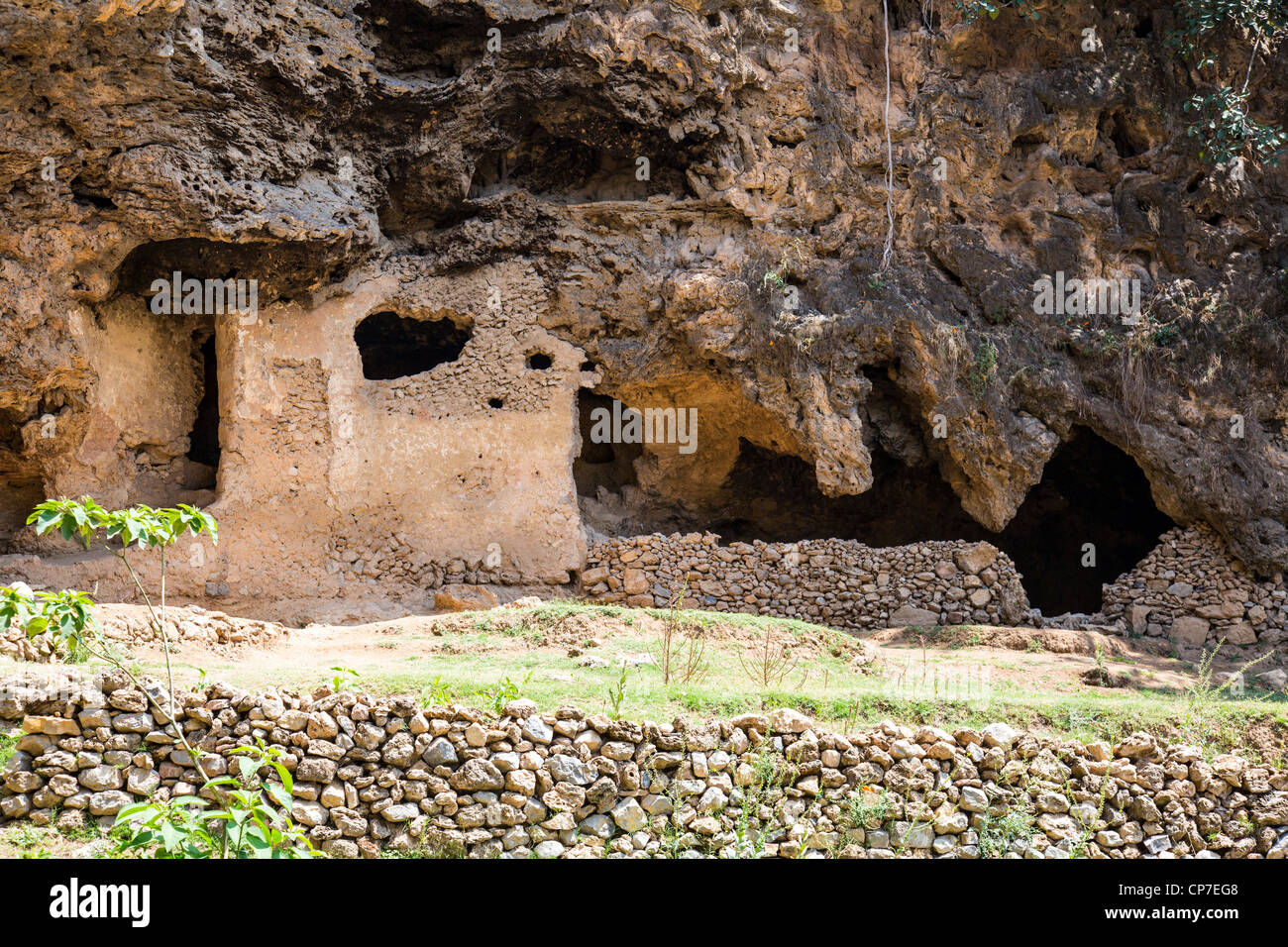 Sadhu ka Bagh Buddhist Caves very near Islamabad, Pakistan Stock Photo ...