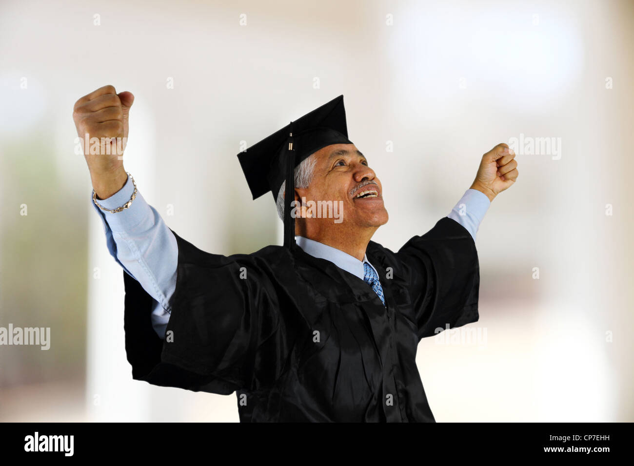 Senior citizen who has graduated from school Stock Photo - Alamy