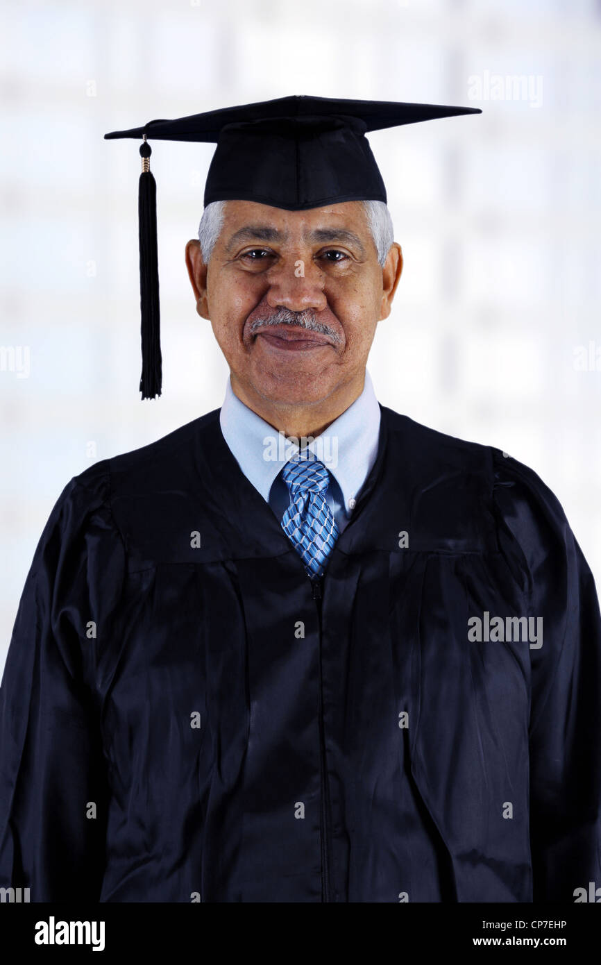Senior citizen who has graduated from school Stock Photo - Alamy