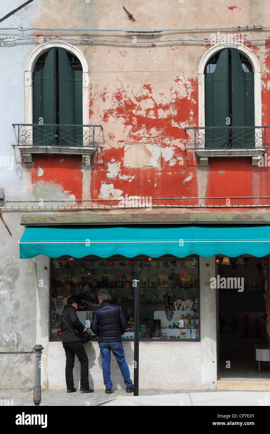 Murano Window shoppers Stock Photo - Alamy