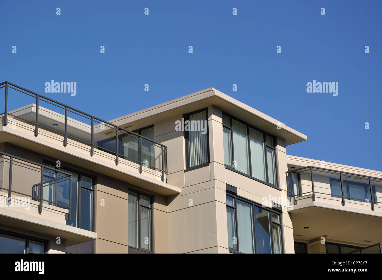 One side of high rise building Stock Photo - Alamy