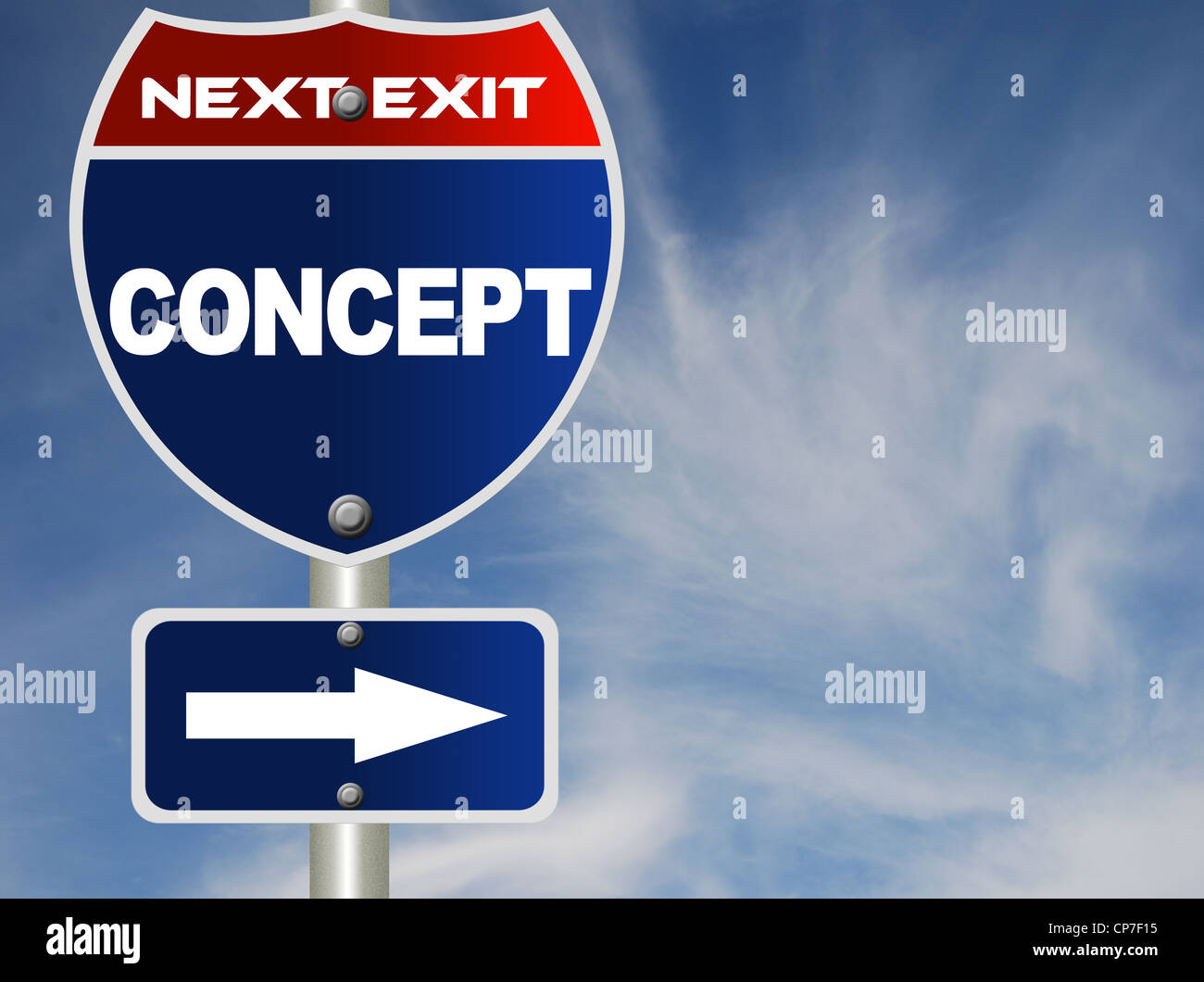Concept road sign Stock Photo - Alamy