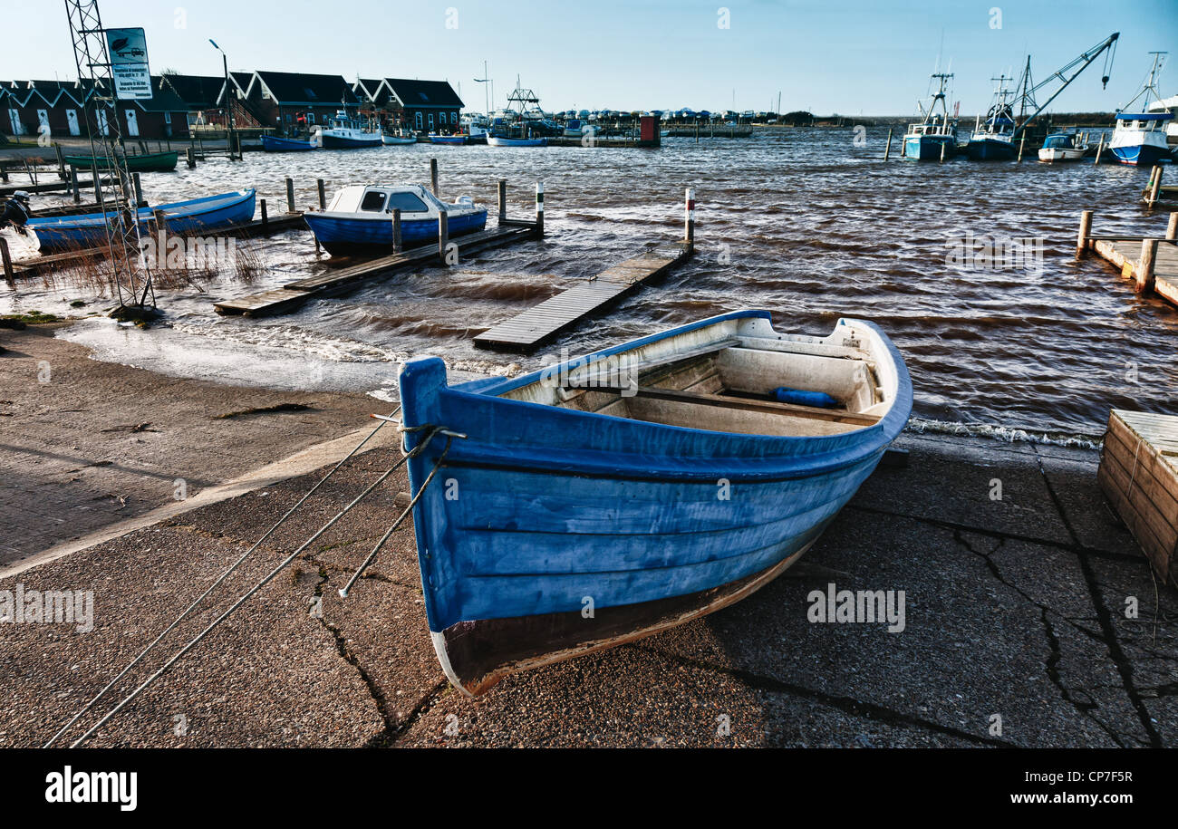 Bork harbour in Denmark Stock Photo - Alamy