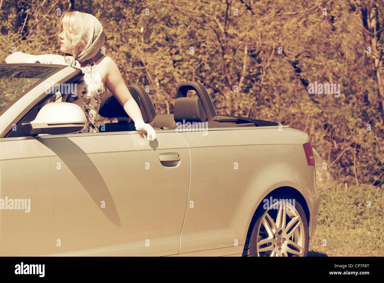 Open roof car hi-res stock photography and images - Alamy