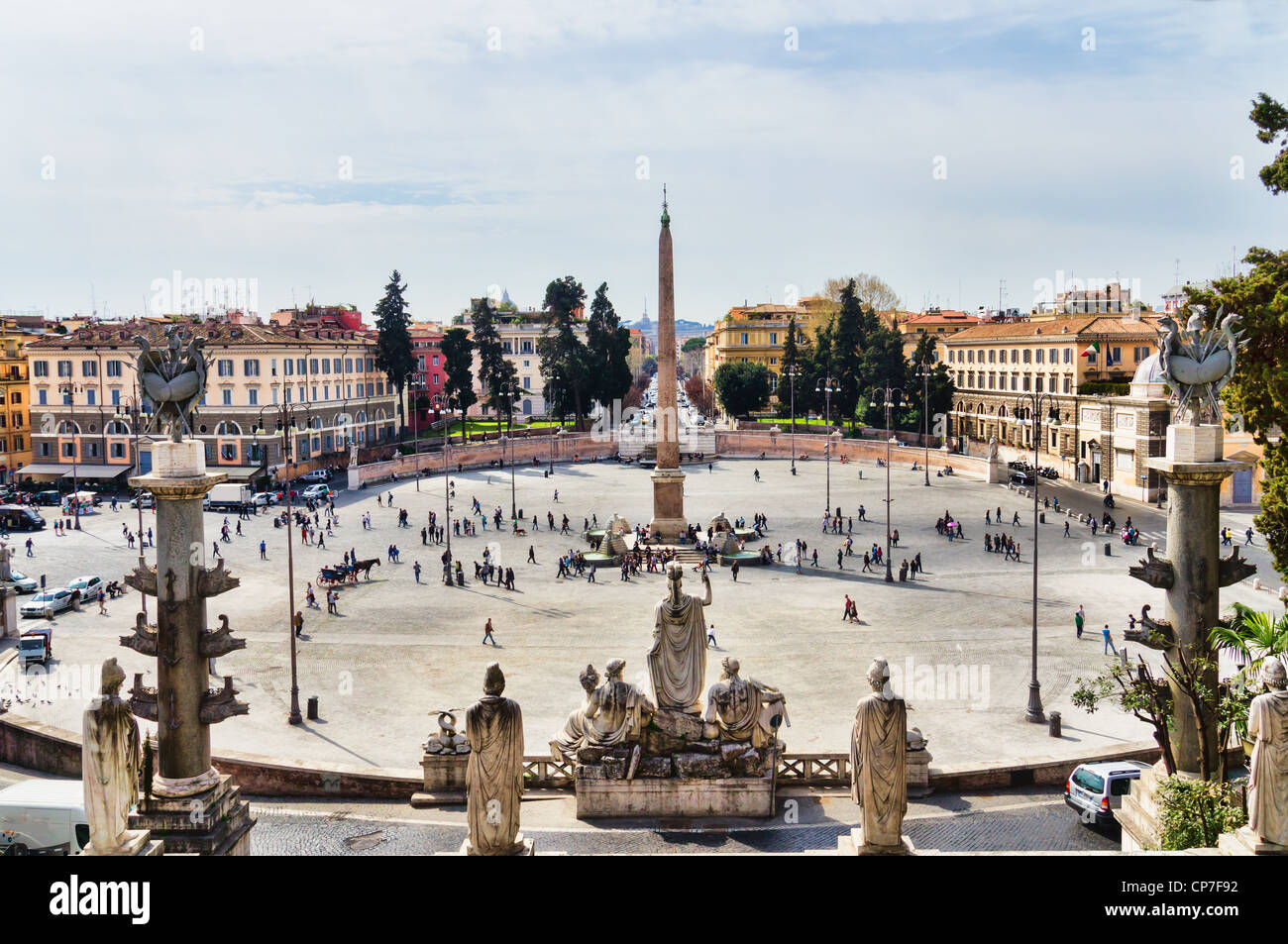 Piazza del Popolo in Rome, Italy Stock Photo - Alamy